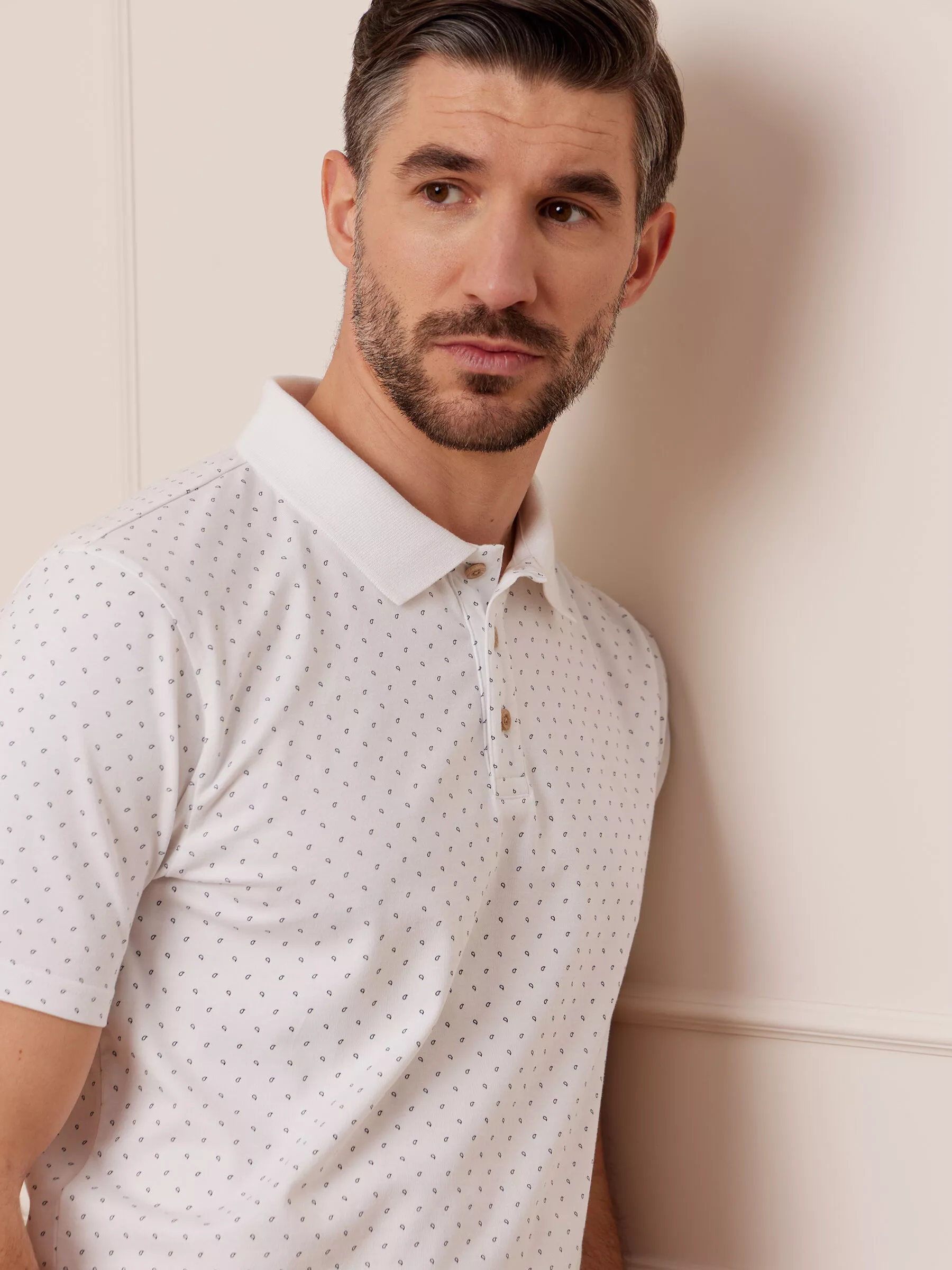 Białe polo krótki rękaw BYTOM | Bytom